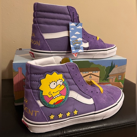 Vans | Shoes | Limited Edition Vans X The Simpsons Lisa 4 Prez Sk8hi ...